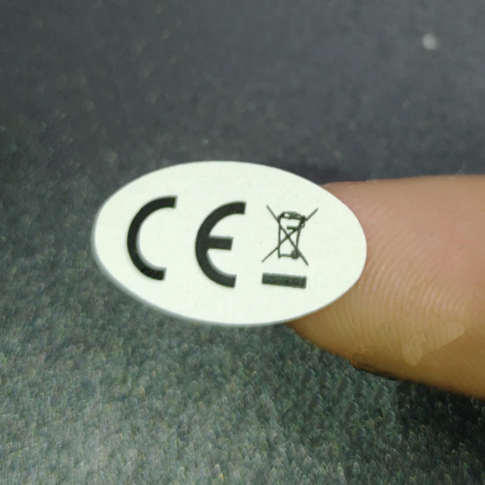 Merkloos CE Markering - Sticker - Ovaal - 20 x 11 mm - 90 stuks kopen ...