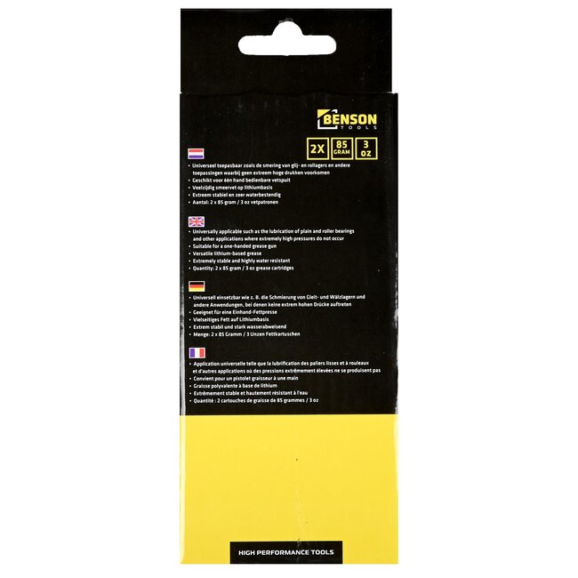 Benson Vetpatronen - Smeervet - Waterbestendig - Zuurvrij - 85 gram - 2 ...