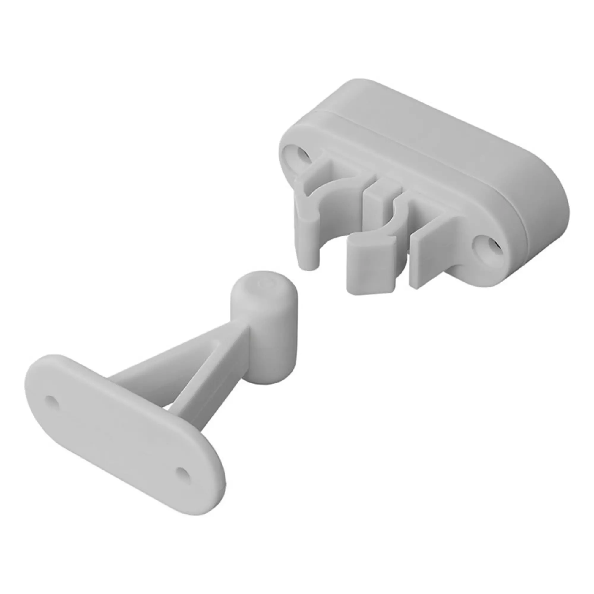 Deurvanger met flexibele klem – 2-delig Grijs – ProPlus - 2Cheap