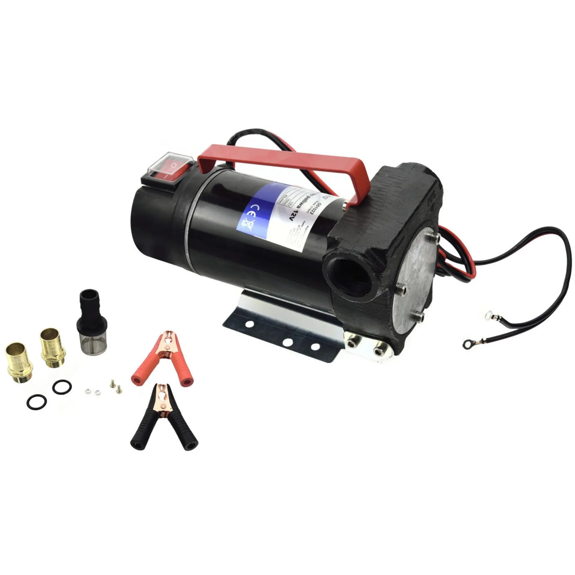 GEKO Zelfaanzuigende dieselpomp - 12V DC - gietijzeren behuizing - 40 L ...