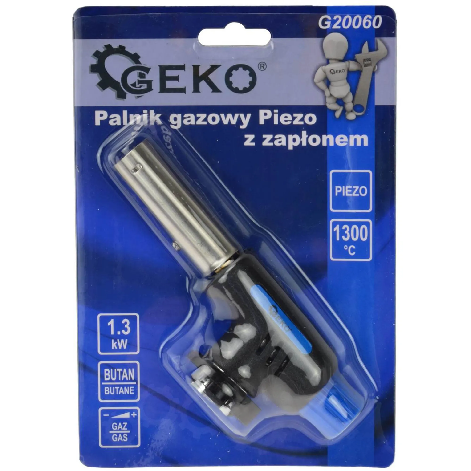 GEKO Automatische ontsteking gasbrander - roestvrij staal - tot 1300°C ...