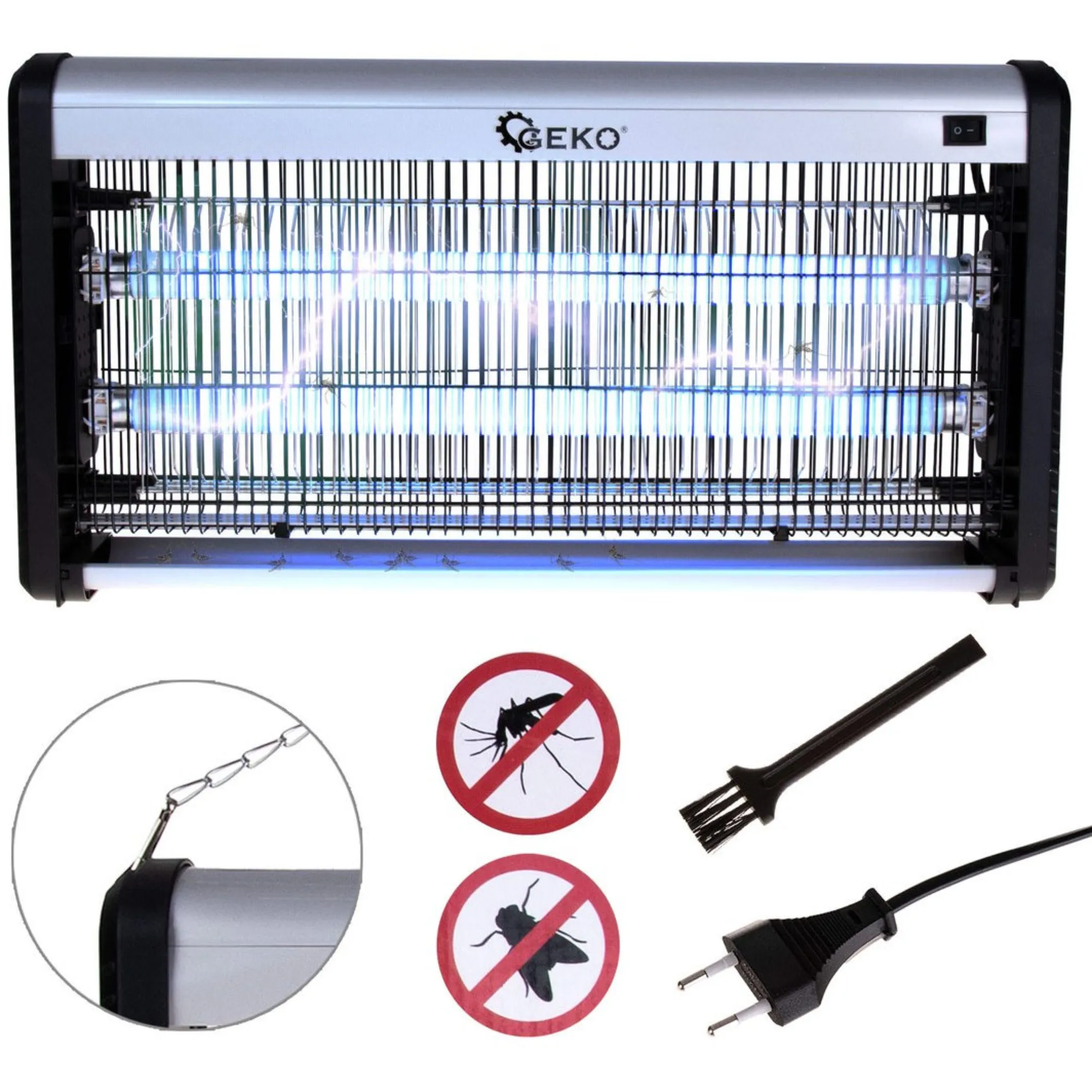 GEKO UV insectenlamp - 30W - Veilig & effectief - Makkelijk schoon te ...