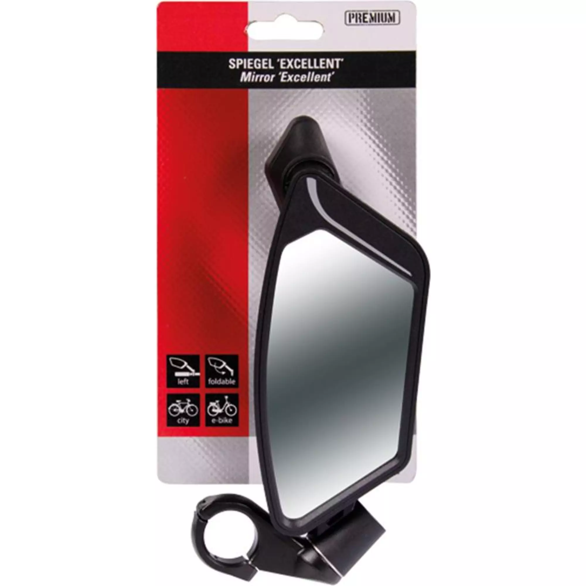 Simson Verstelbare fiets spiegel - Veiligheidsglas - Lichtgewicht en ...