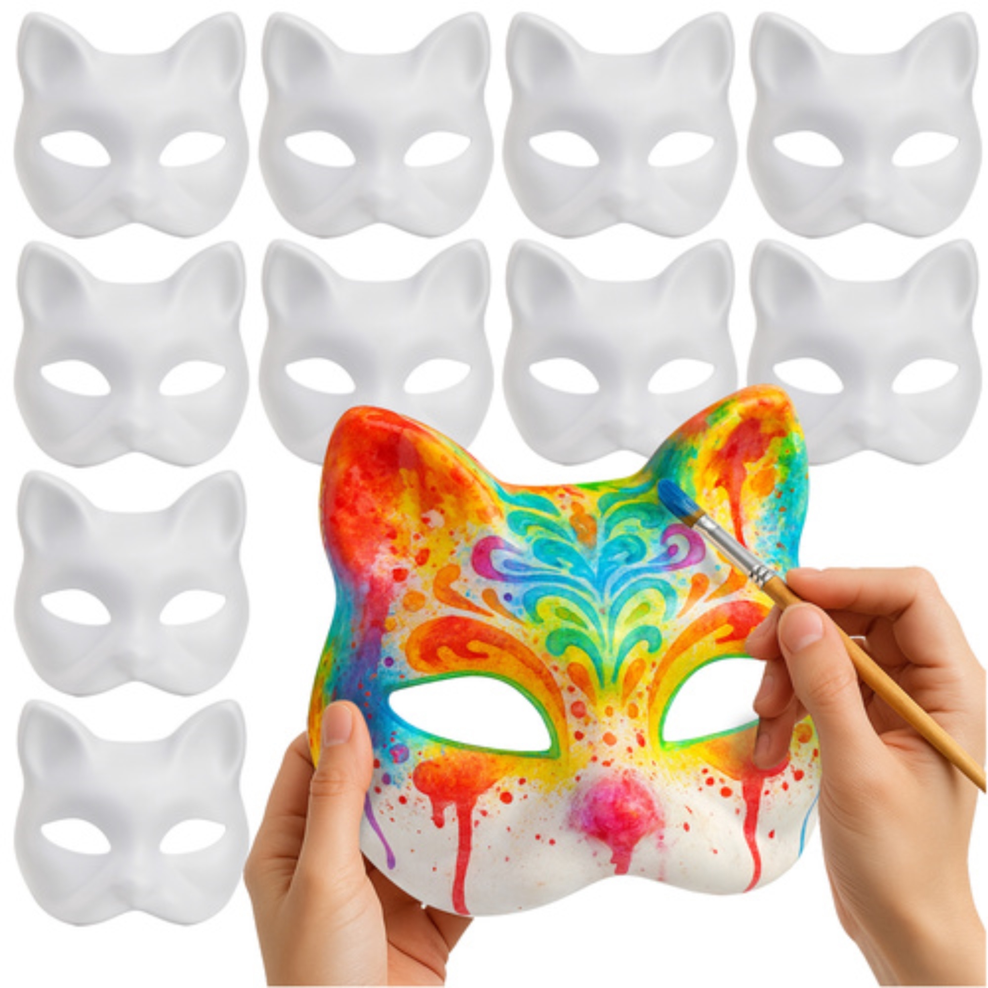 DIY Kattenmasker Set – Universele Maat 10 stuks – Ruhhy - 2Cheap