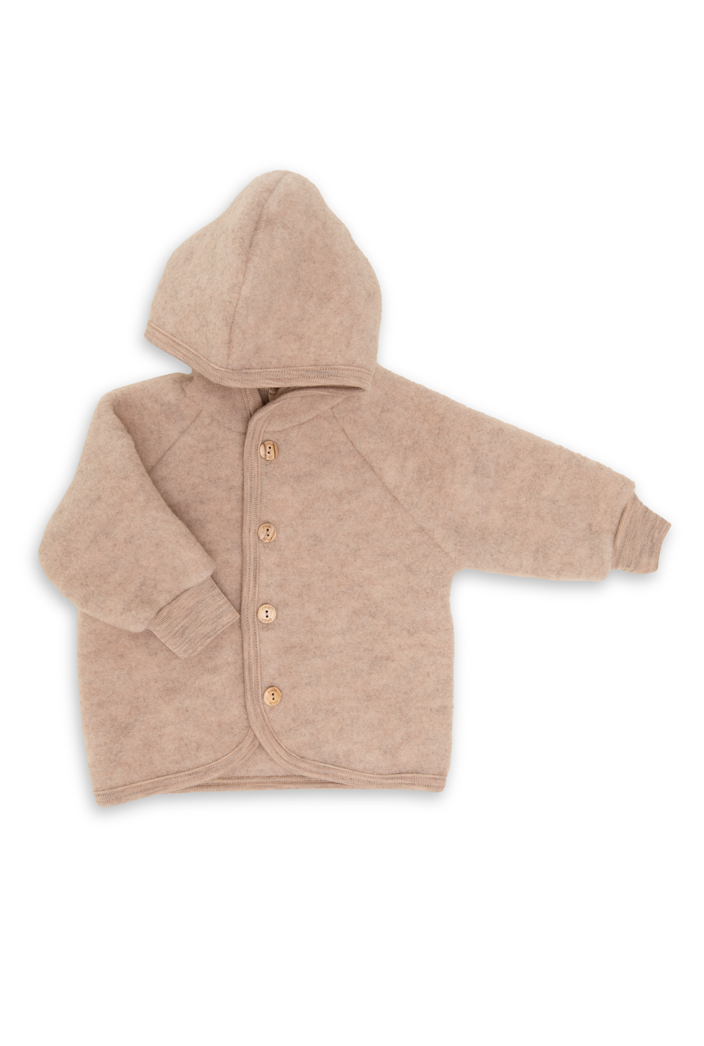 Engel Natur Hooded Jacket sand melange - mini moon
