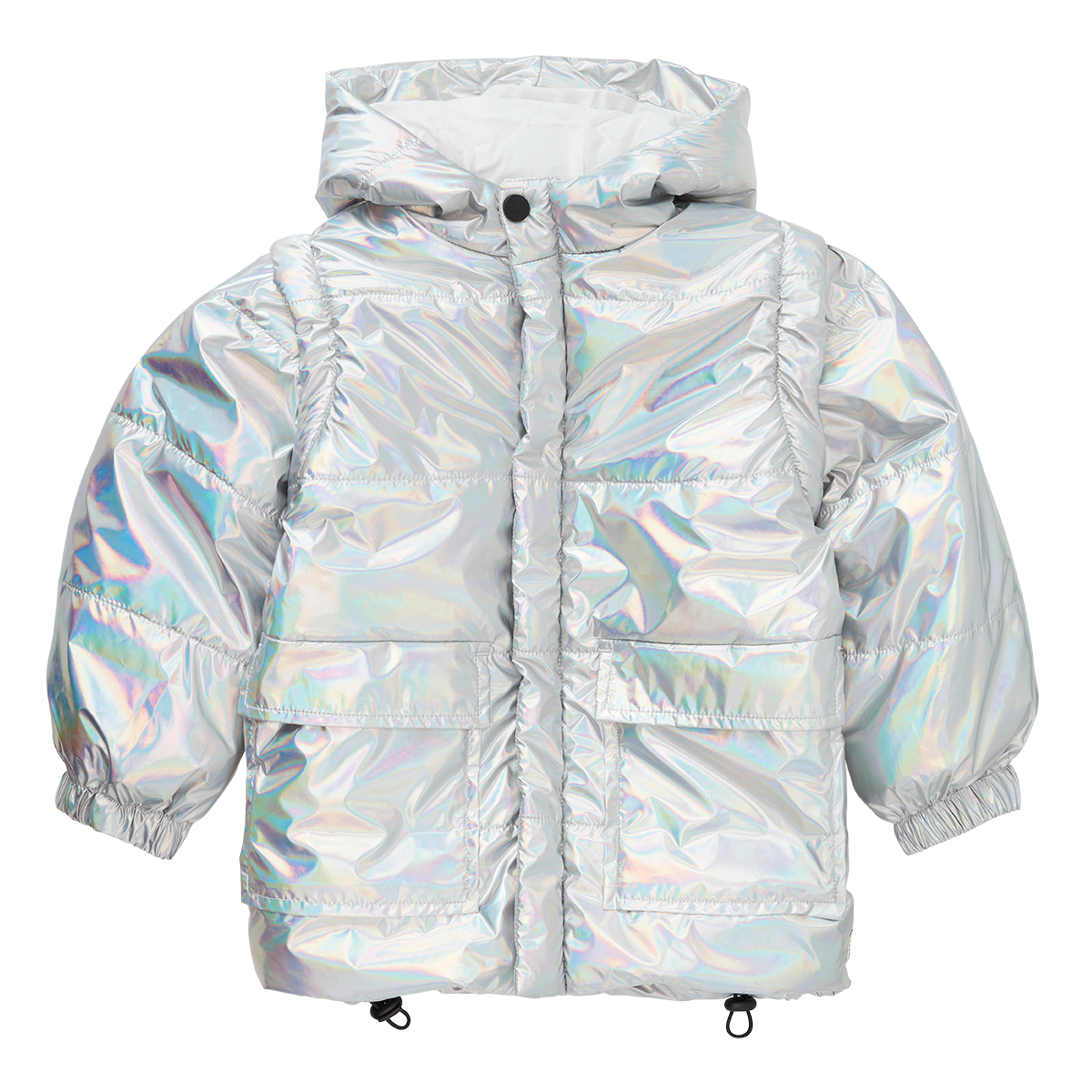 Sproet & Sprout Silver nylon jacket Silver - mini moon