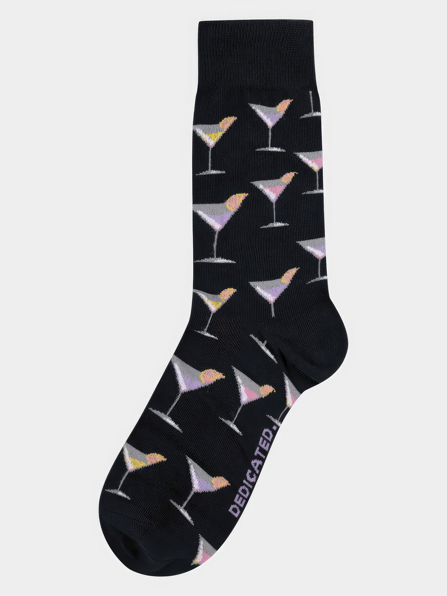 ♣ Black Cocktail Socks - BLACKFISH Brand New & Vintage