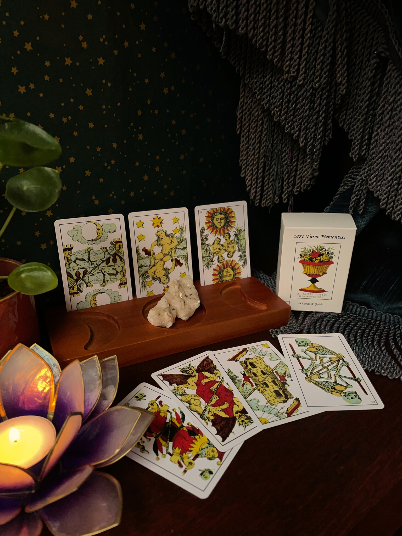 1870 Tarot Piemontese Cards And Guide - BLACKFISH Brand New & Vintage