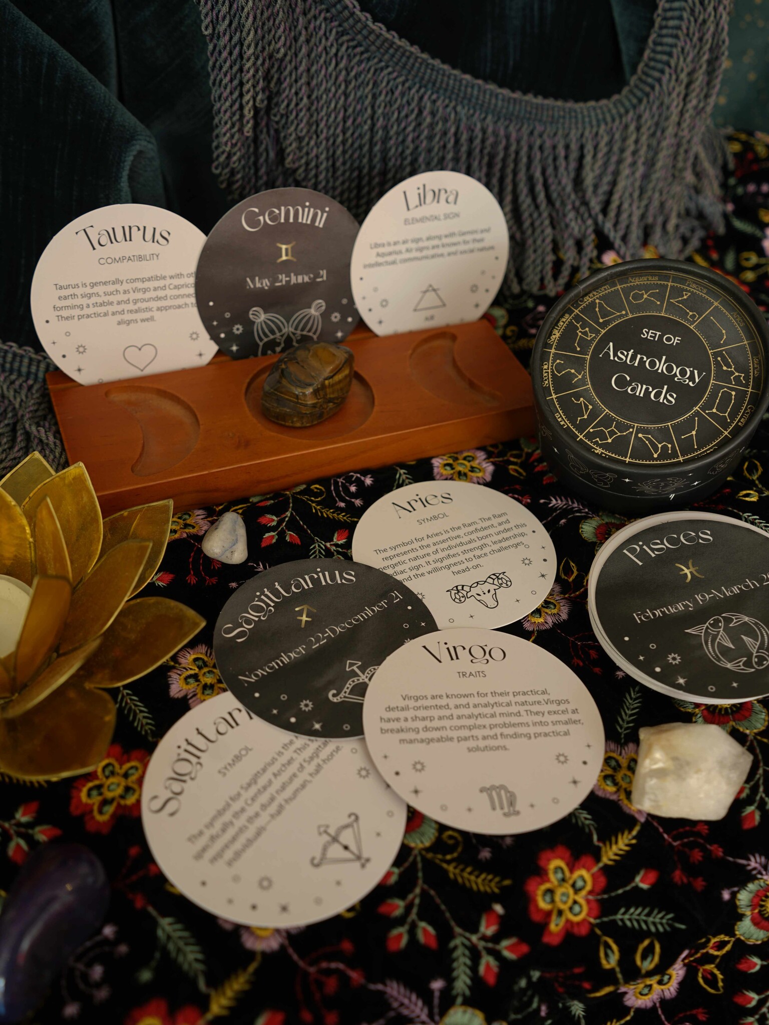 Set Of Astrology Cards - BLACKFISH Brand New & Vintage