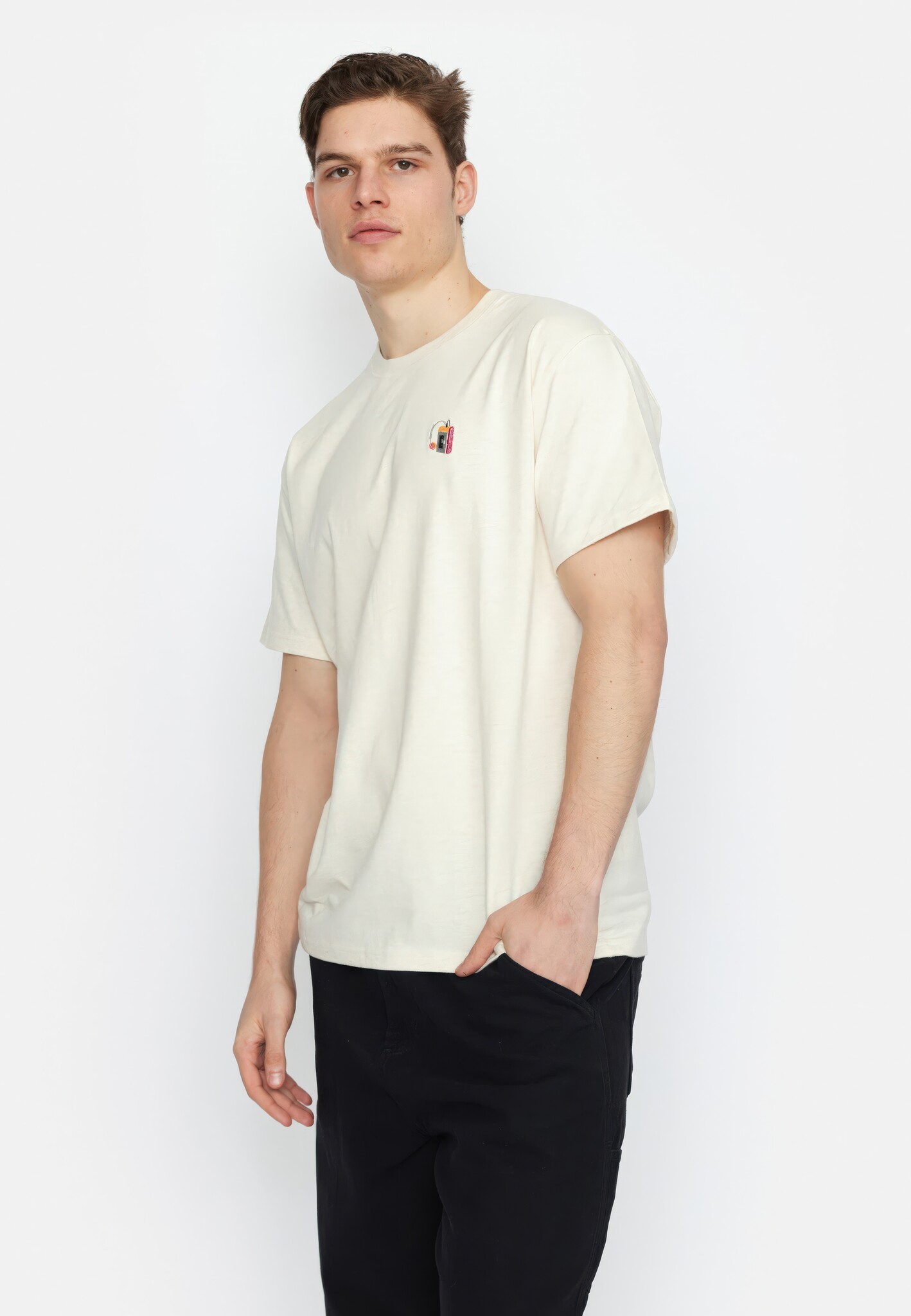 ♣ Offwhite Mel Walkman Tee - BLACKFISH Brand New & Vintage