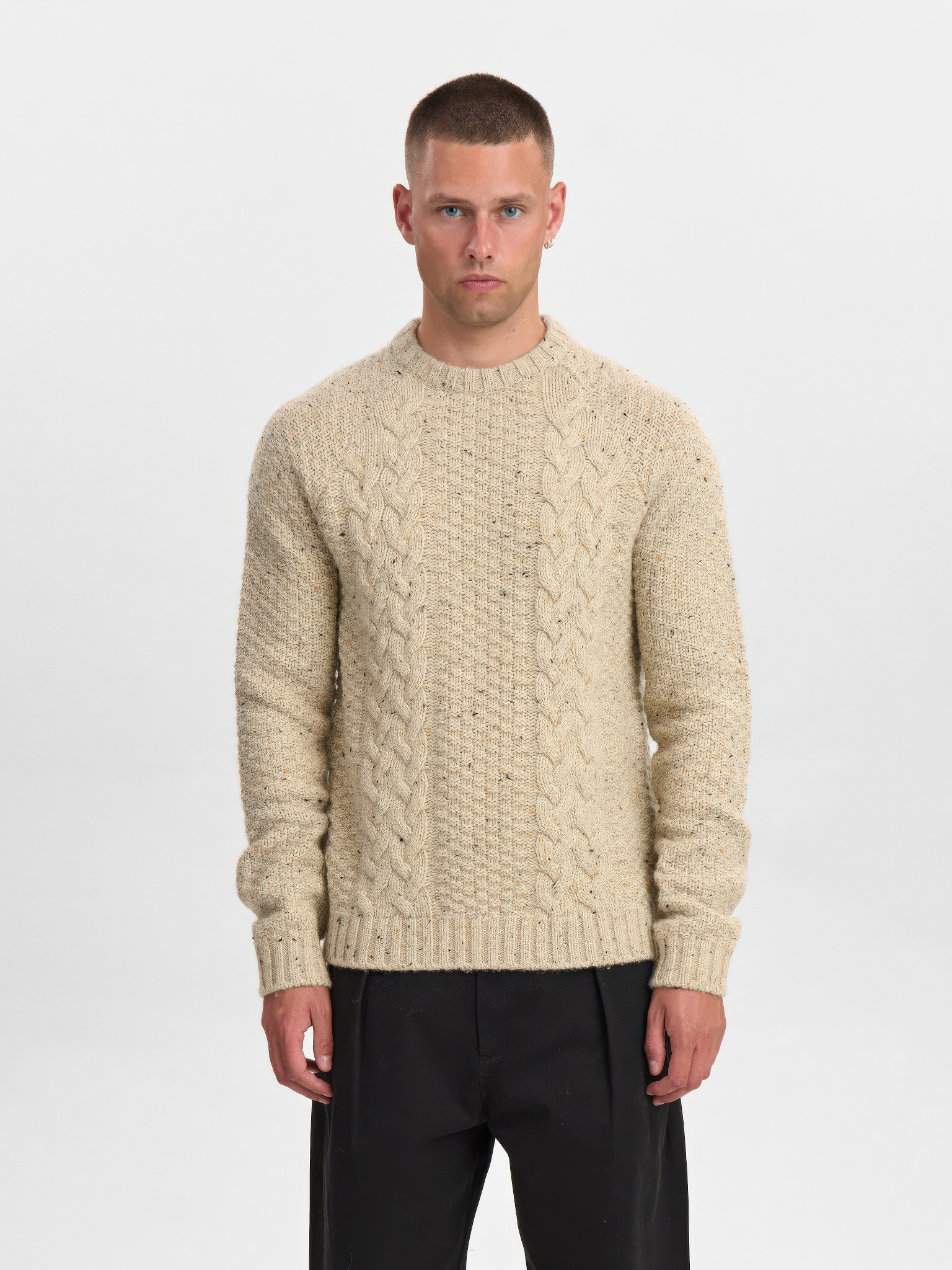 Aksune Biscuit Braid Cable Knit - BLACKFISH Brand New & Vintage