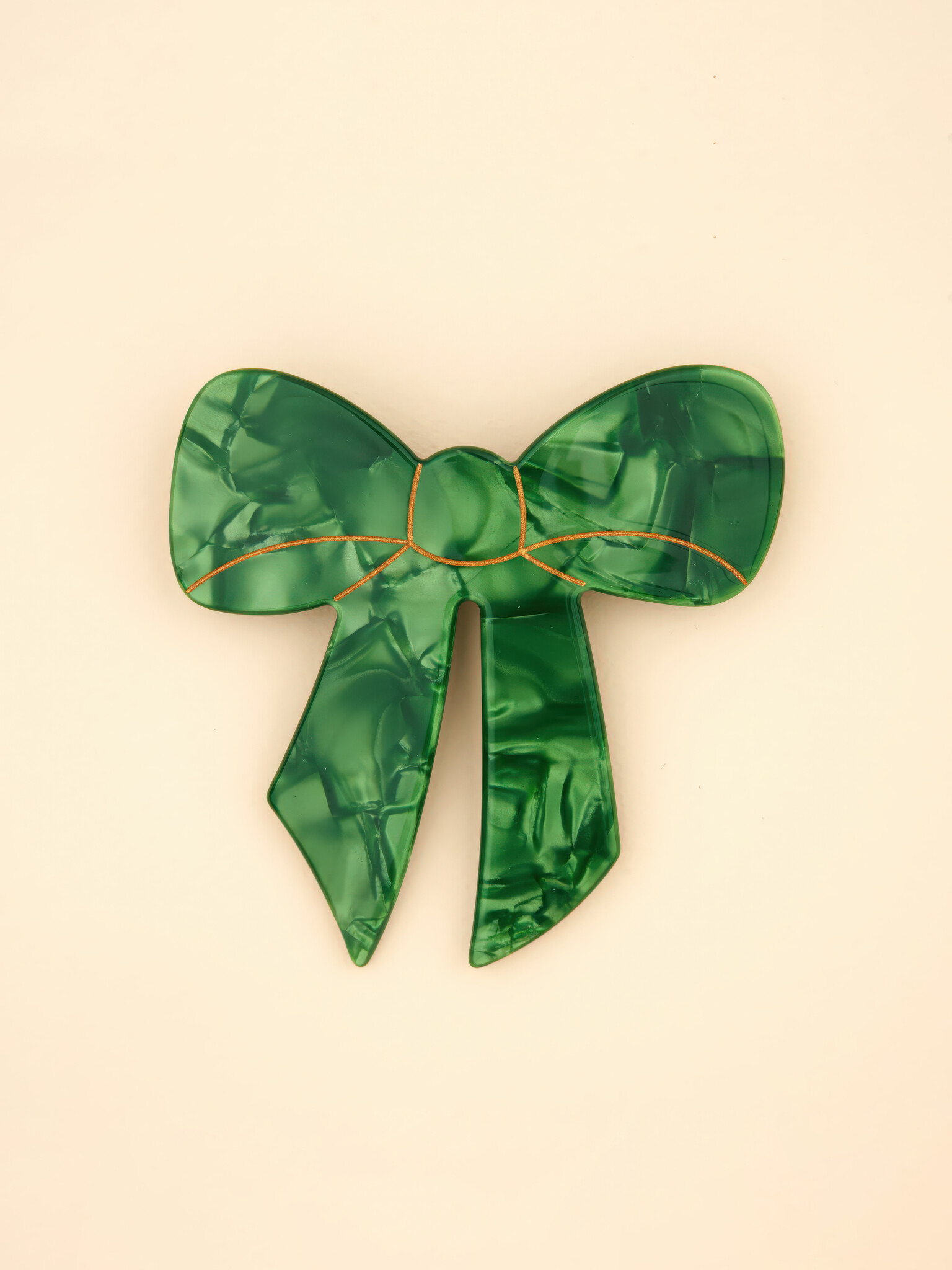 ♣ Green Ribbon French Barrette - BLACKFISH Utrecht