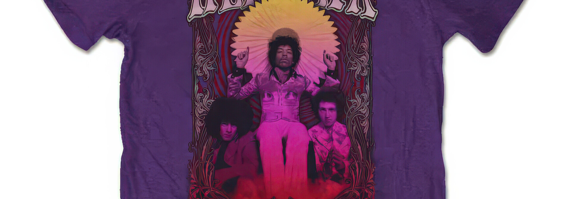 Jimi Hendrix Karl Ferris Wheel Purple Tee - BLACKFISH Brand New & Vintage