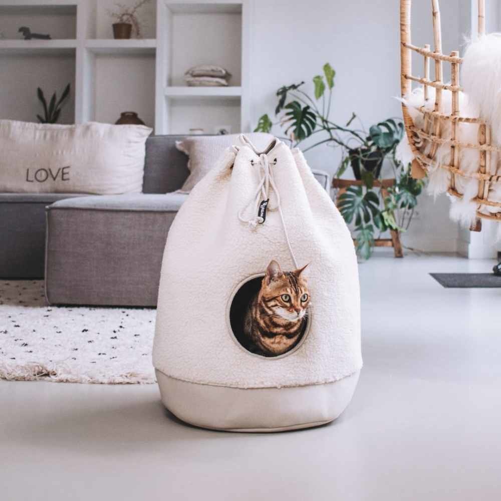 District70 Cat Bed Casa Teddy Cream - Petsonline
