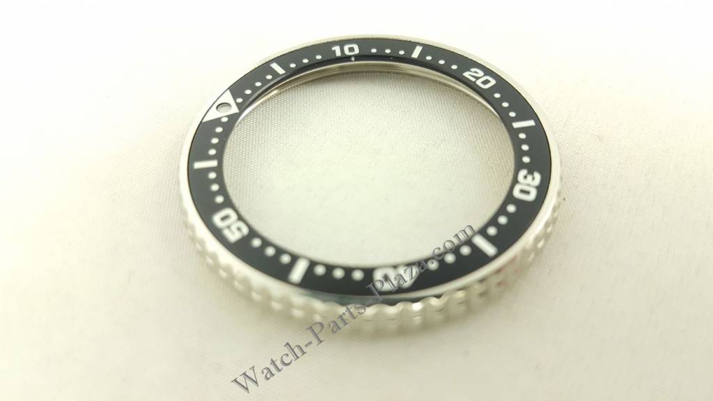 Original bezel for the Seiko SKX013K1 Diver 7S26-0030 - Watch Plaza