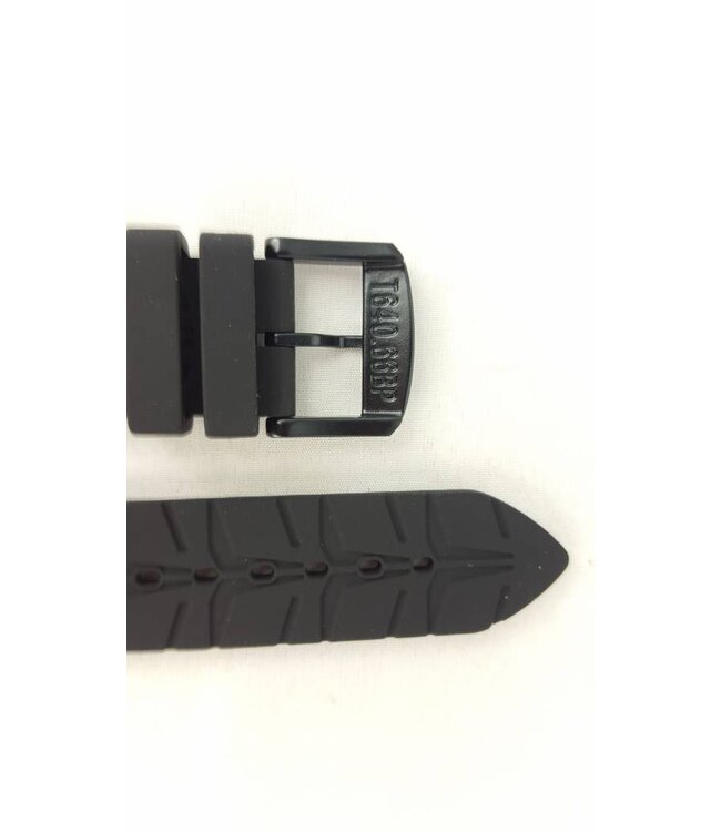 Tissot T081420A Pulseira De Relógio Preto Silicone 19 mm - Watch Plaza