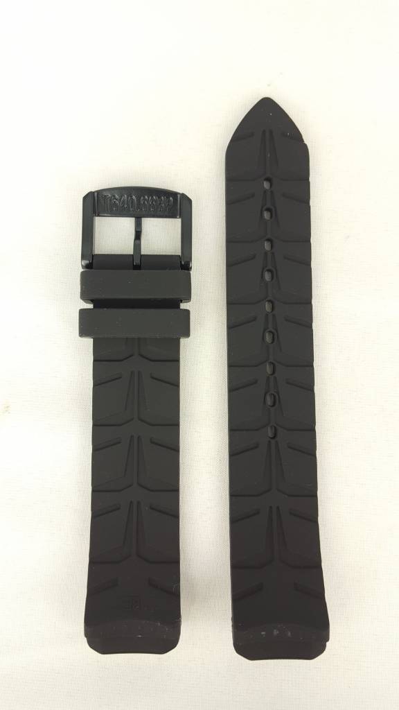 Tissot T081420A Pulseira De Relógio Preto Silicone 19 mm - Watch Plaza