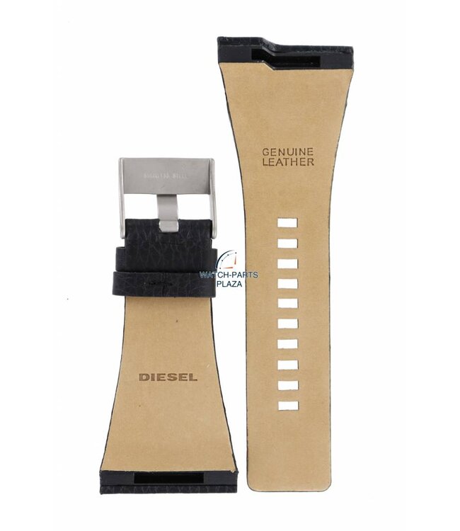 Diesel Uhrenarmband Diesel DZ7101 Schwarzes Lederband 38mm DZ7102 ...