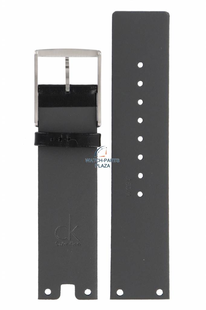 Original Watchband for Calvin Klein Glam K94 black leather 22mm - Watch ...