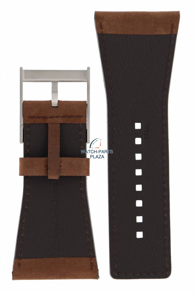 Original Watchband for Calvin Klein Boundary K42 brown leather 38mm ...