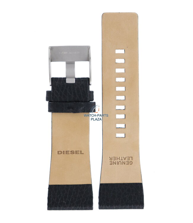 Horlogeband voor Diesel DZ1115 zwart leer 29mm - Watch Plaza