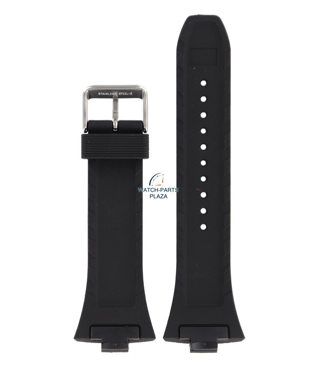 Pulsar PF3 Series 7T62-X133 / VX42-X124 black silicon watch strap 28mm ...