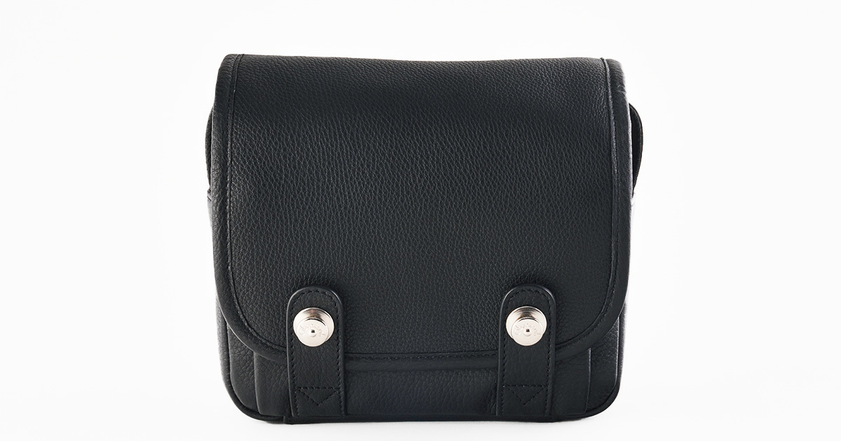 Oberwerth THE Q BAG CASUAL (PHIL) - Cow-Hide Black / Lining Red