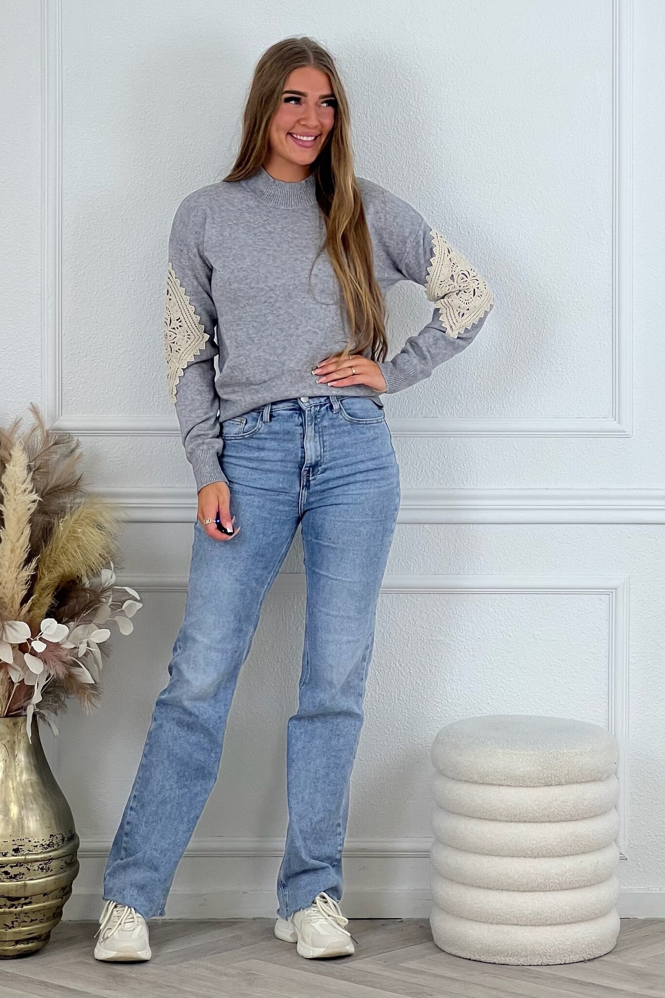 Pretty Joy Sweater - Grey - Lots of Goodies