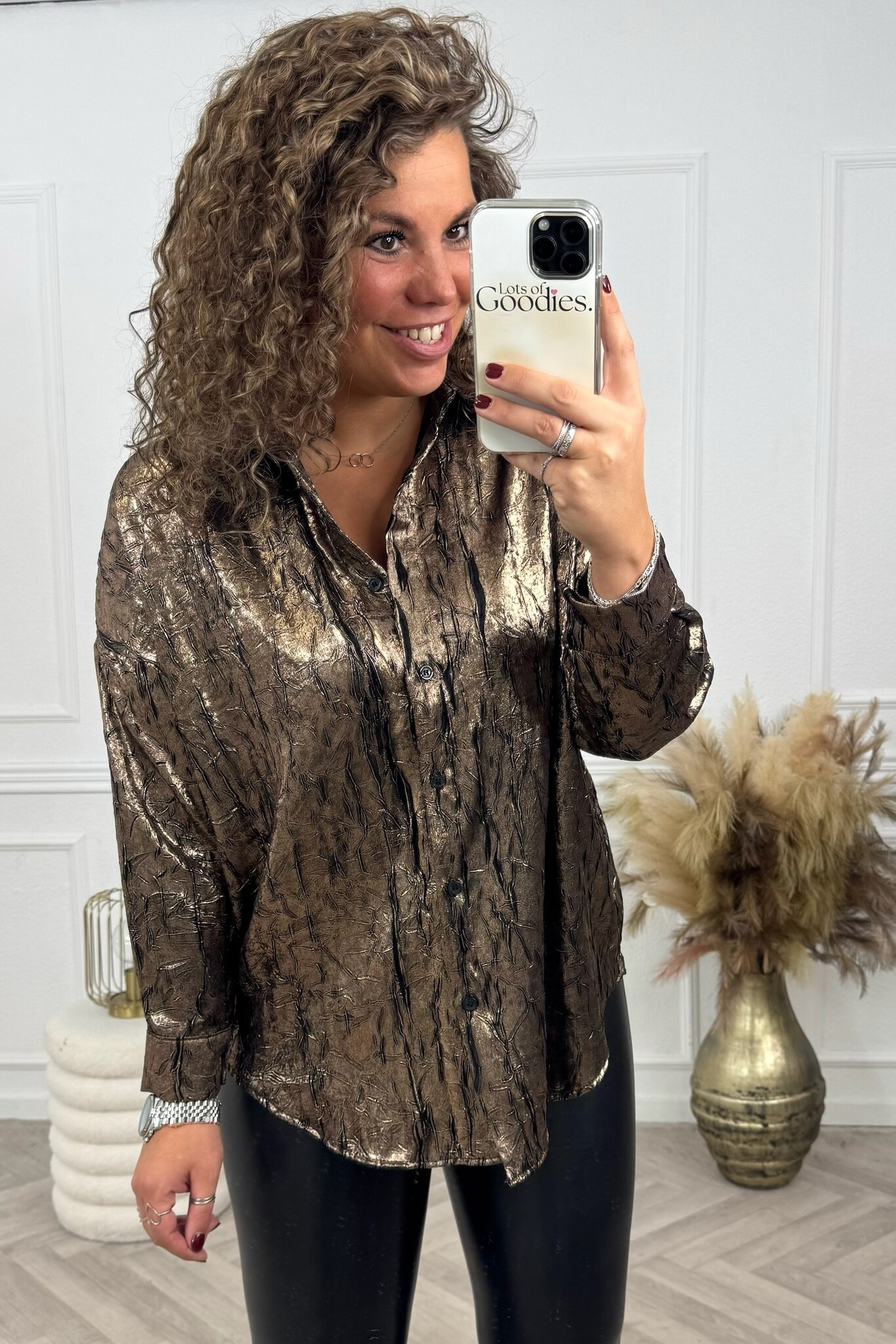 Metallic Nowi Blouse - Bronze - Lots of Goodies