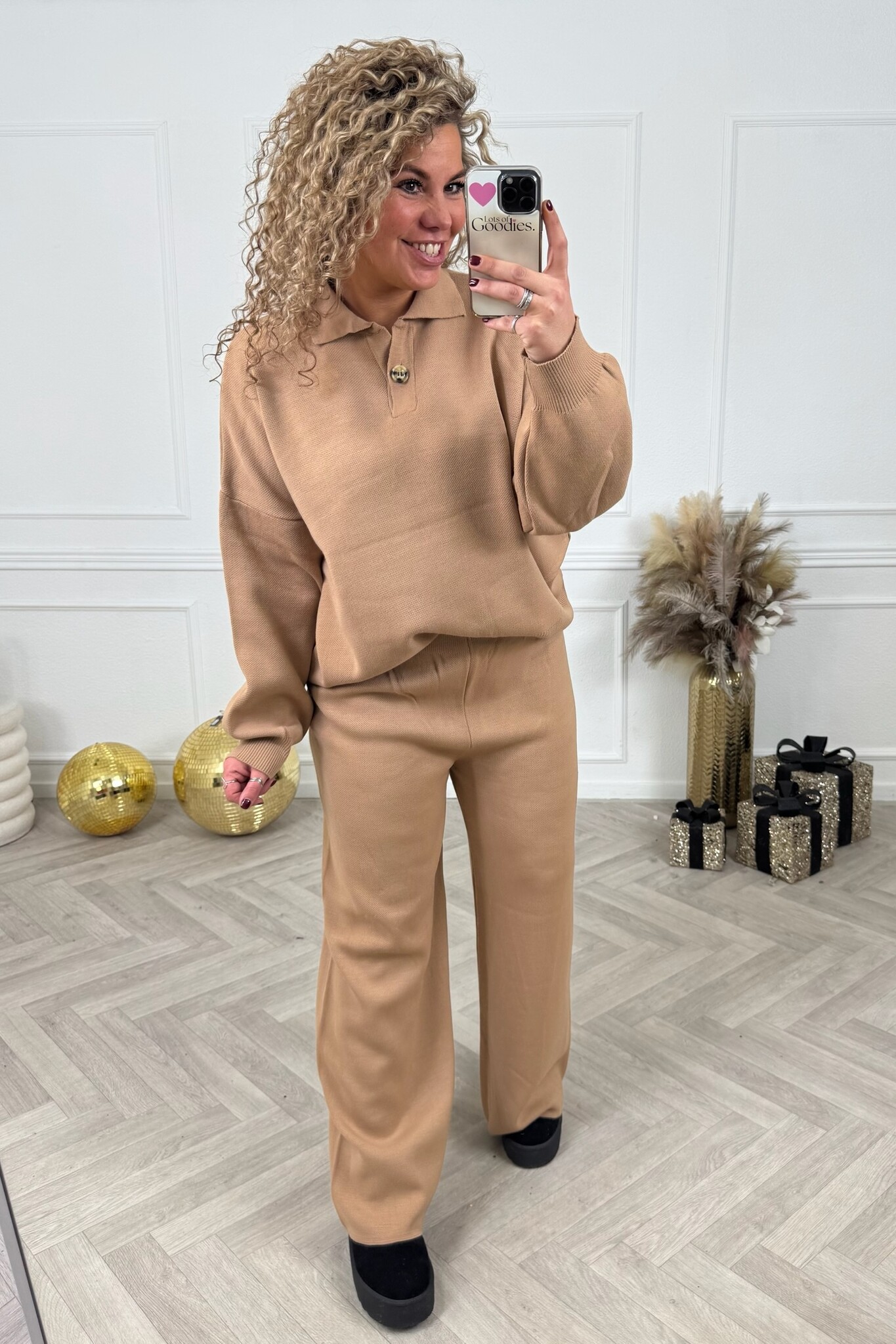 Cozy Comfy Suit - Camel - Lots of Goodies