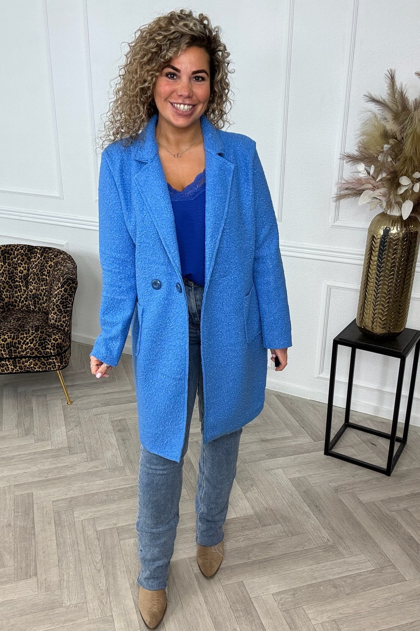 Spring Teddy Coat - Azure - Lots of Goodies