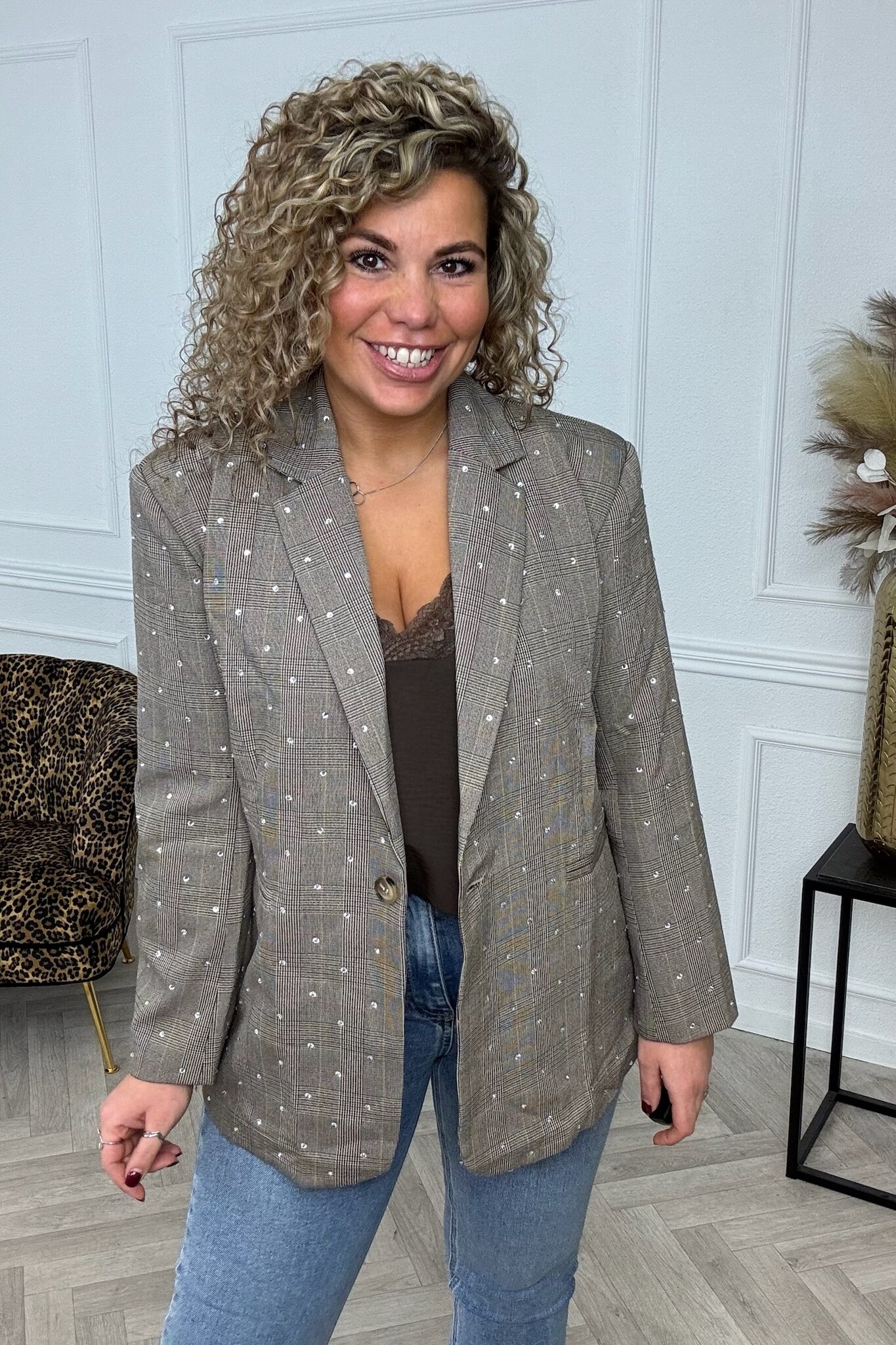 Diamond Blazer - Taupe - Lots of Goodies