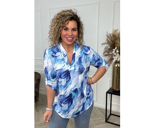 Perfect Basic Lily Blouse - Kobalt - Lots of Goodies