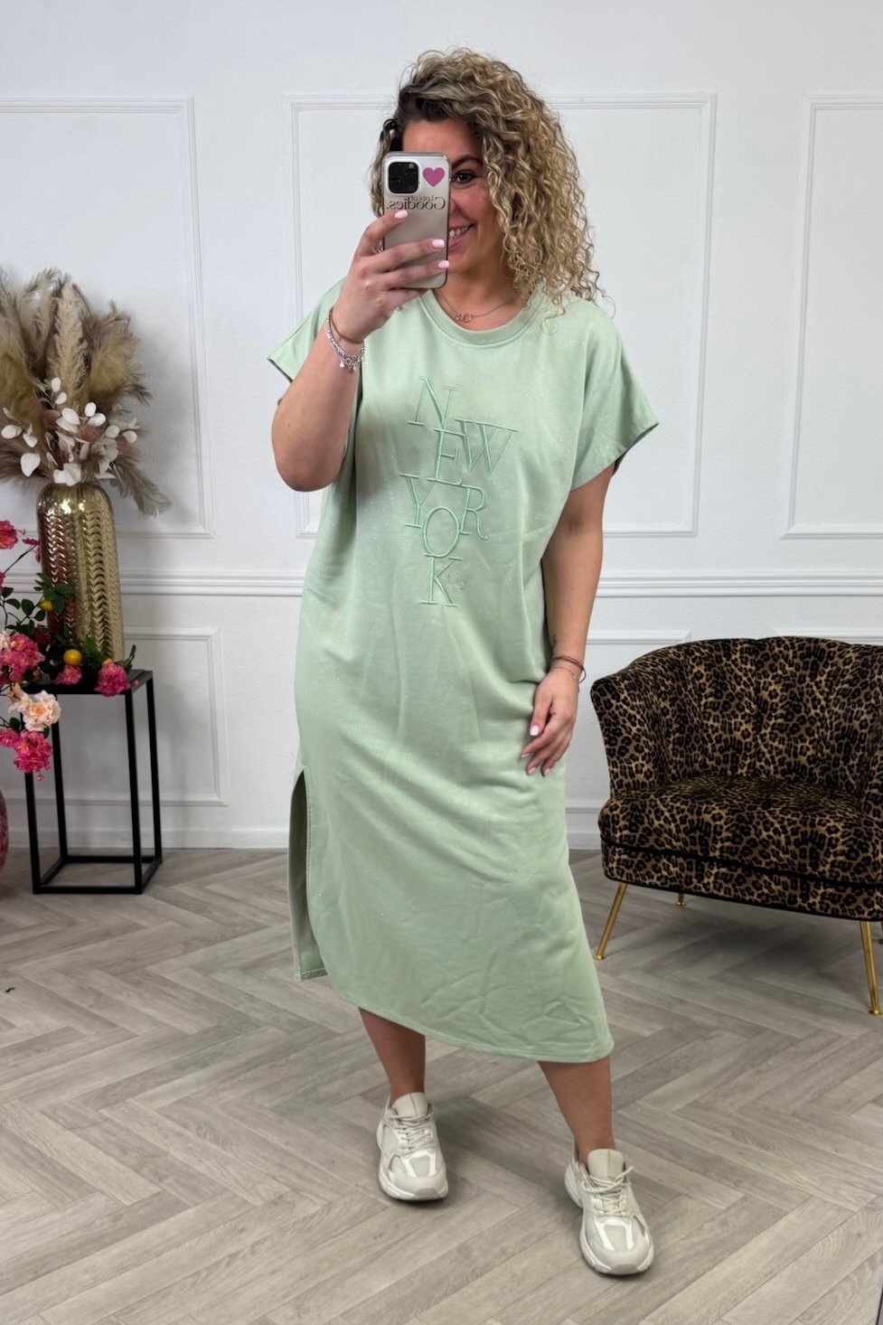 Maxi Jogging Dress - Sage - Lots of Goodies
