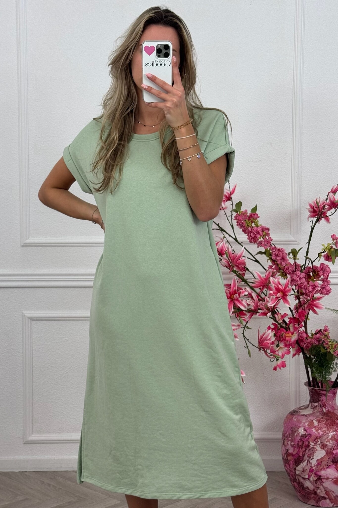 Comfy Jogging Dress - Sage - Lots of Goodies