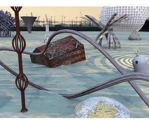 Lagoon - Collage & Fibre Artists - Gordon Cain - Water Street Gallery