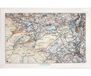 Haworth And Bronte Country Map T Towel 05 - Homeware - Tea Towels ...