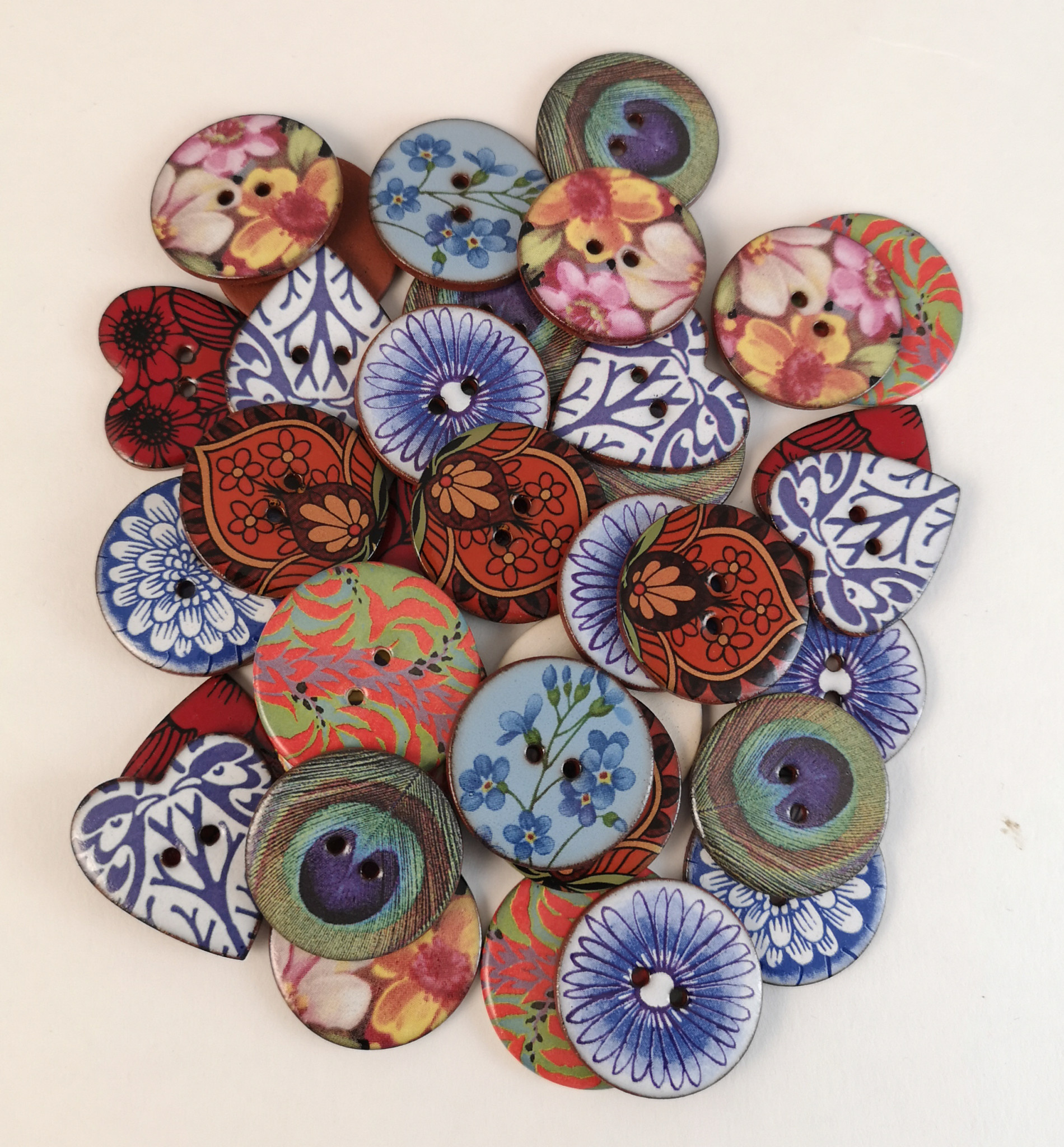 Ceramic Buttons Various Designs - Water Street Gallery