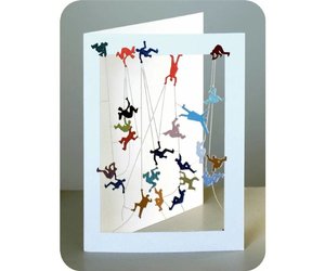 Forever Cards Little People Climbing Ropes Laser cut card - Water ...
