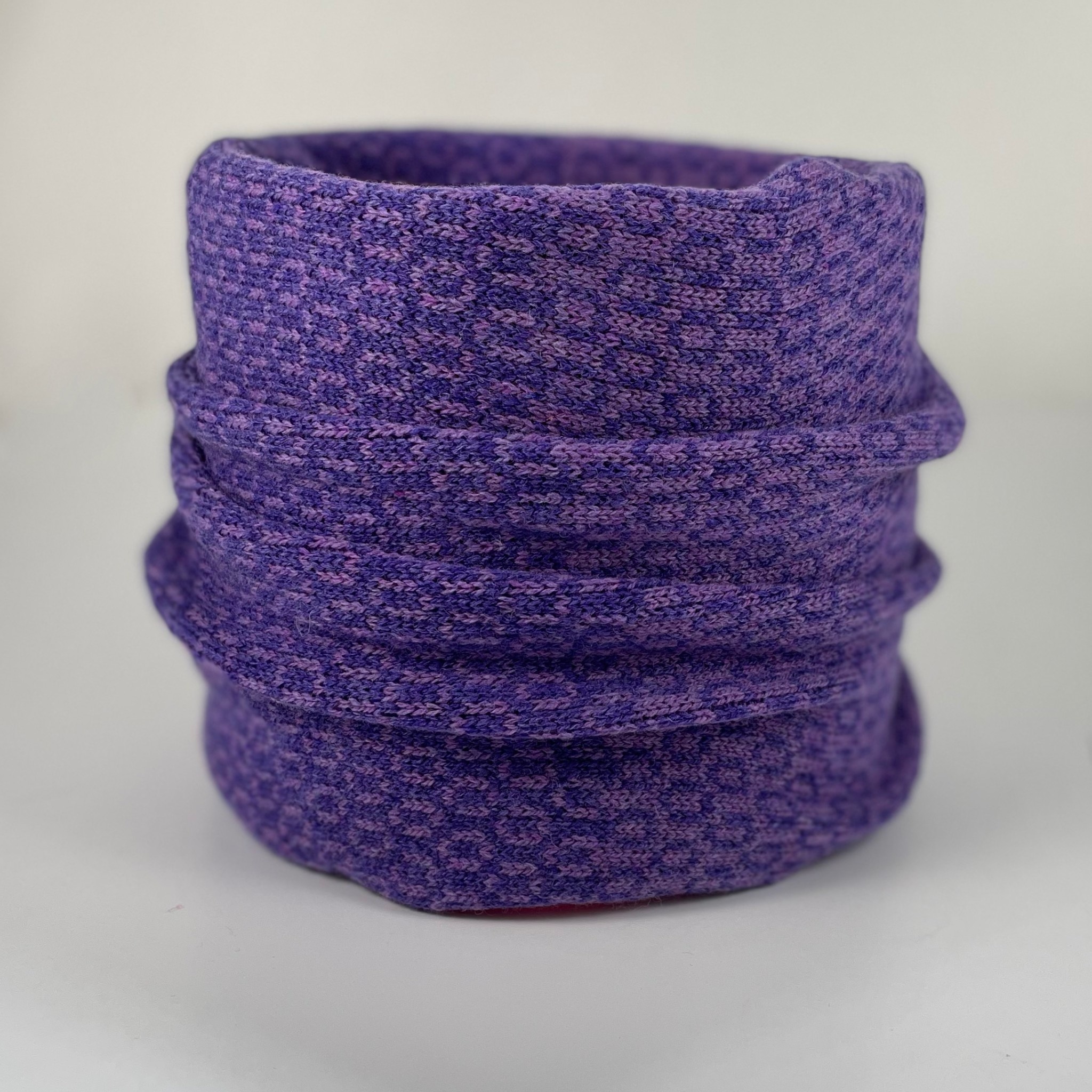 Cowl Merino Lambs Wool Circles Clematis and Heliotrope 031 - Water ...