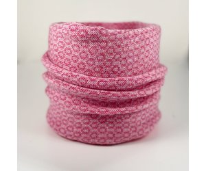 Cowl Merino Lambs Wool Circles Blossom and Rose 031 - Water Street Gallery