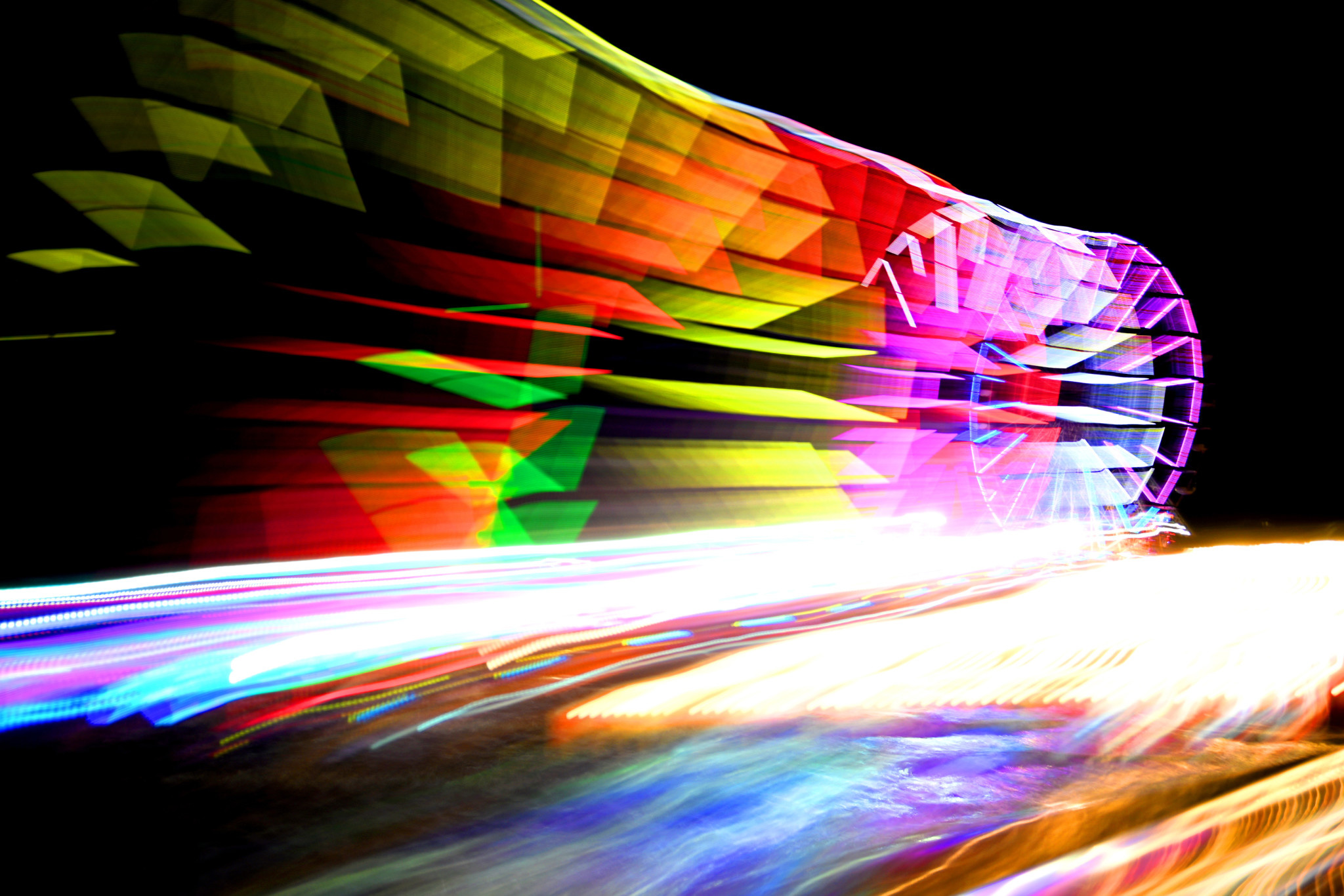 Wheels 3 - Light Trail series 03 - Water Street Gallery