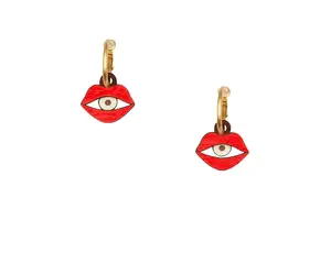 Eyes in a Mouth Hoop Earrings - Water Street Gallery