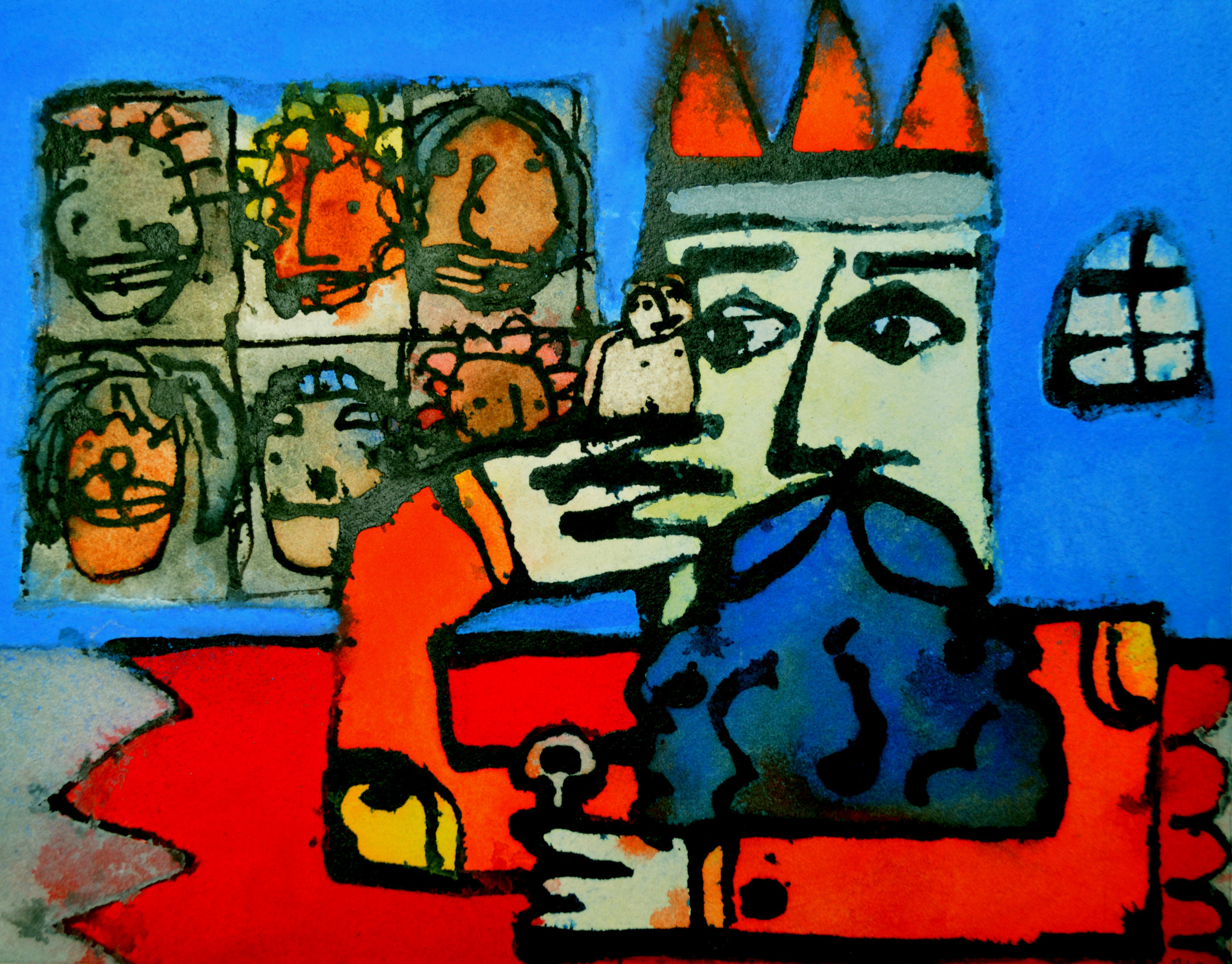 Blue Beard's Wife - Study 62 - Water Street Gallery