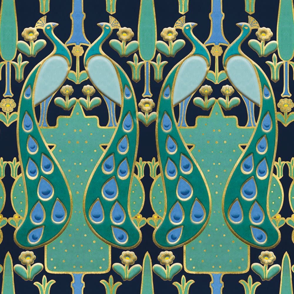 Peacock Garden Card V & A - Water Street Gallery