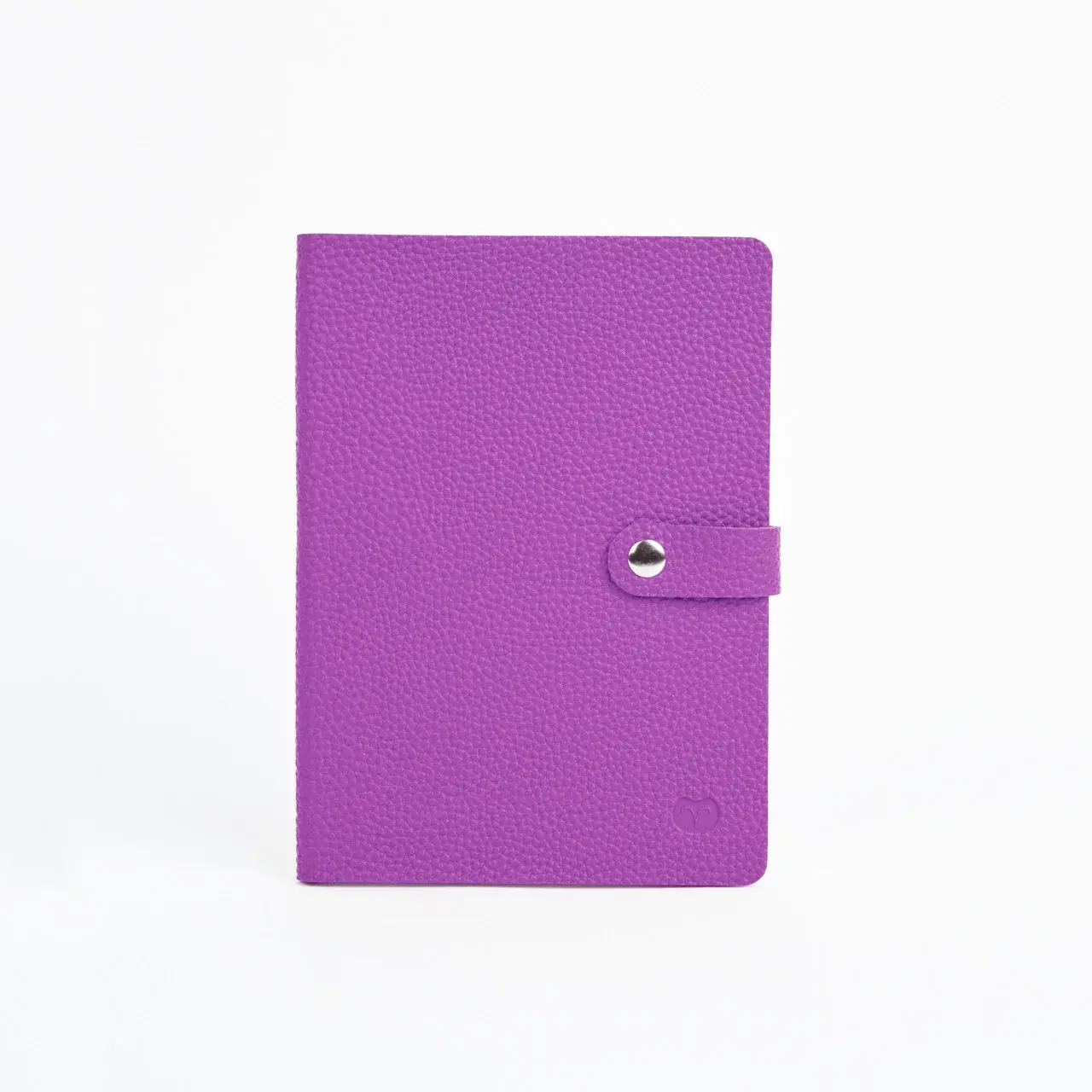 Purple Vegan A5 Notebook with clasp lined paper 092 - Water Street Gallery
