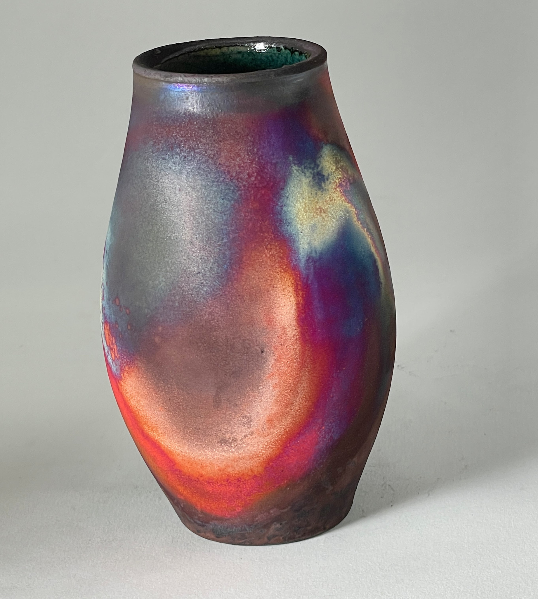 Raku Vessel Small 282 - Water Street Gallery