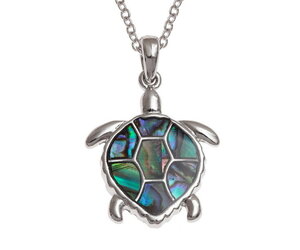 Turtle Paua Shell Necklace 101 - Jewellery - Necklaces - Water Street ...