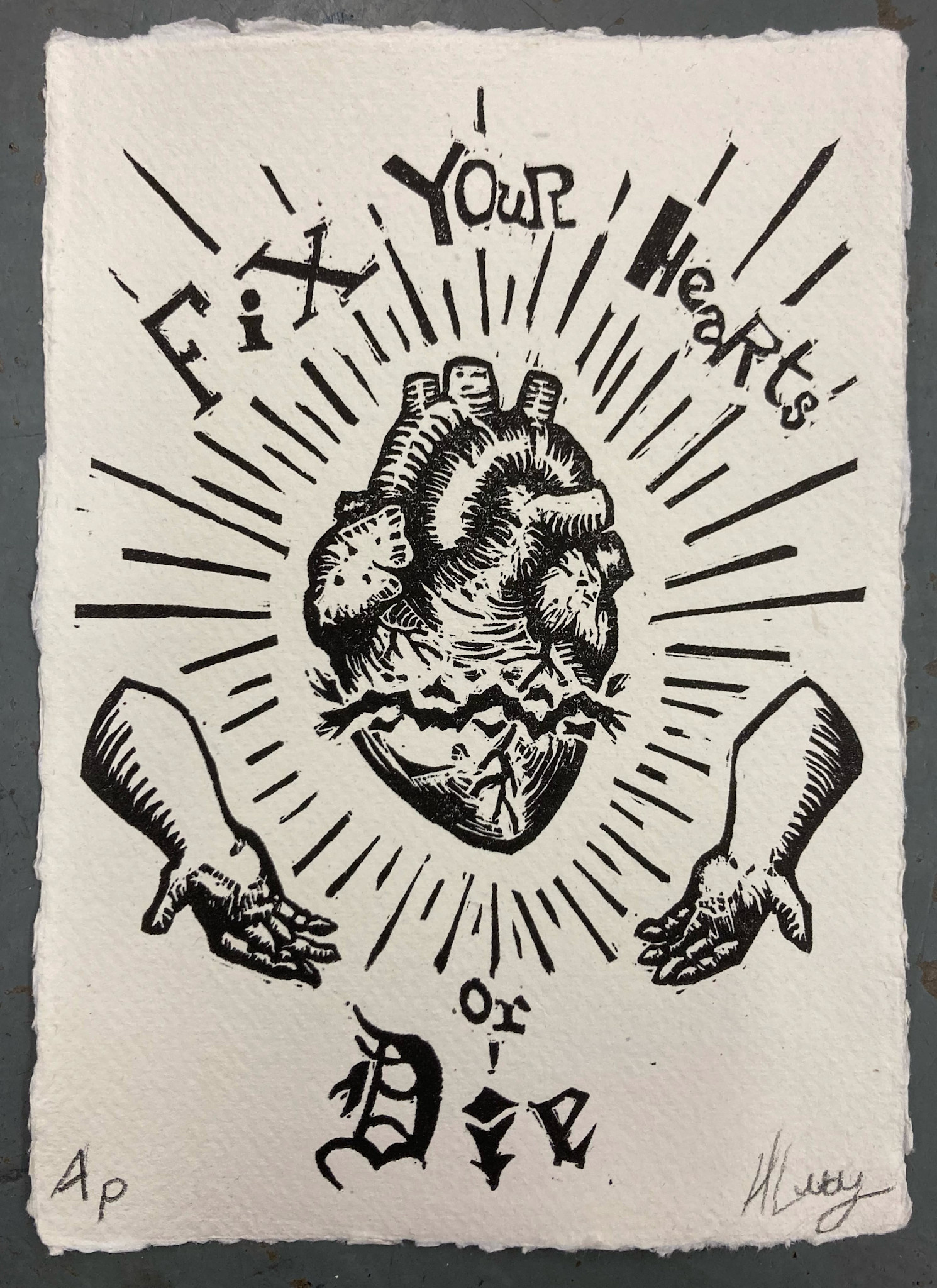 Fix Your Hearts (editions 1/8) - Water Street Gallery