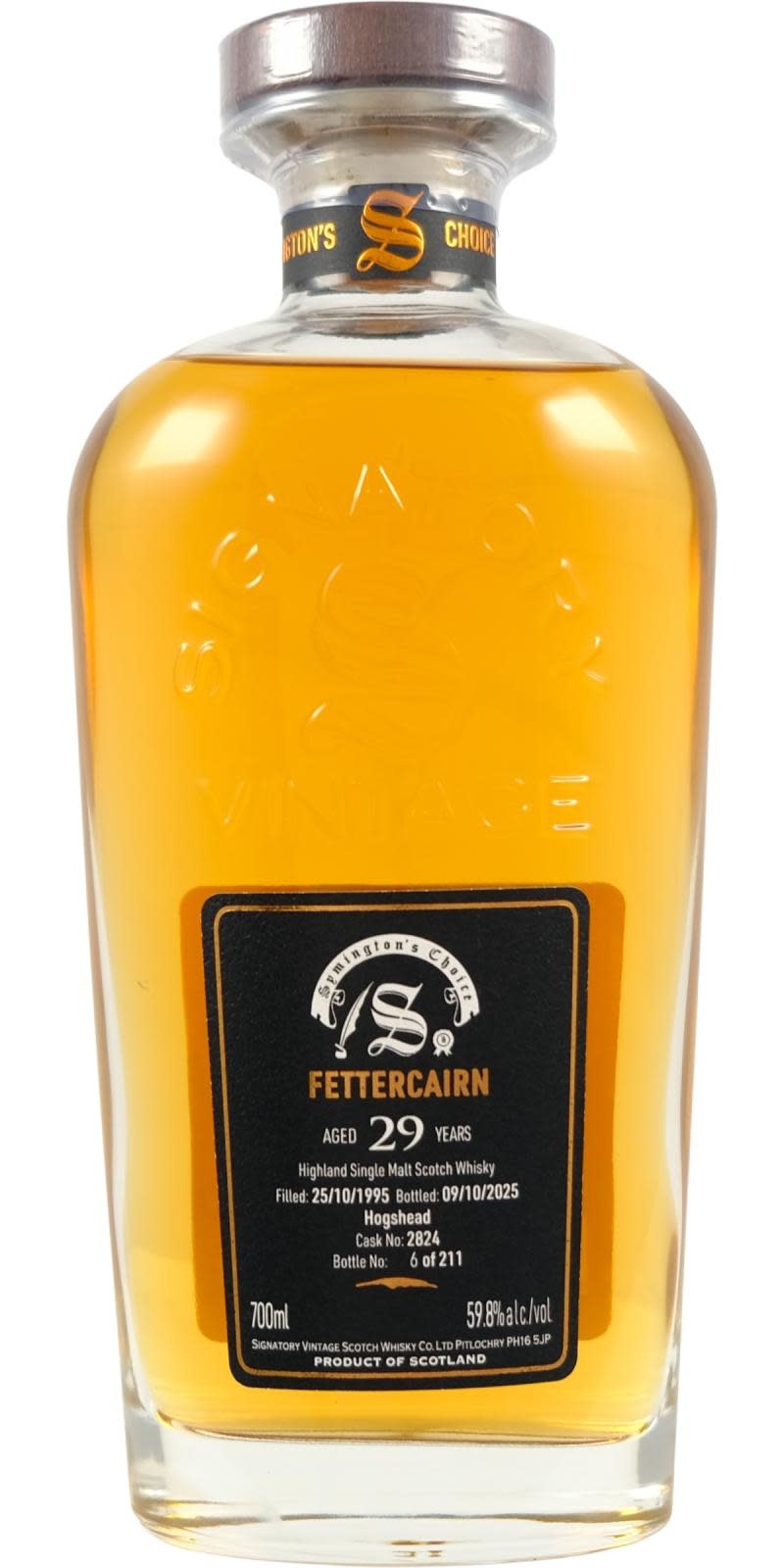 Fettercairn 1995 SV Signatory Vintage - kopen | Whiskybase shop